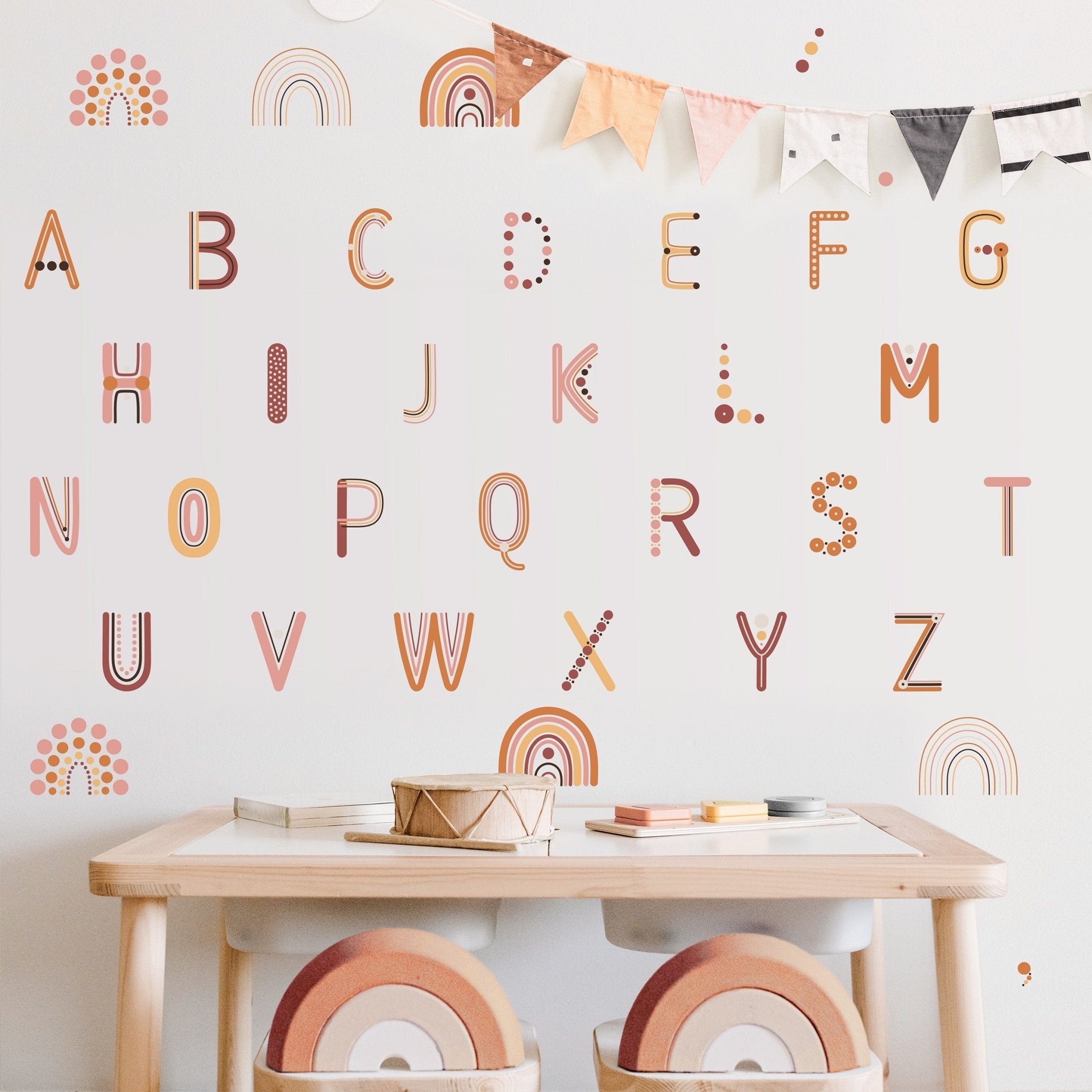 Boho Alphabet Wall Stickers – Jack Harry and Ollie