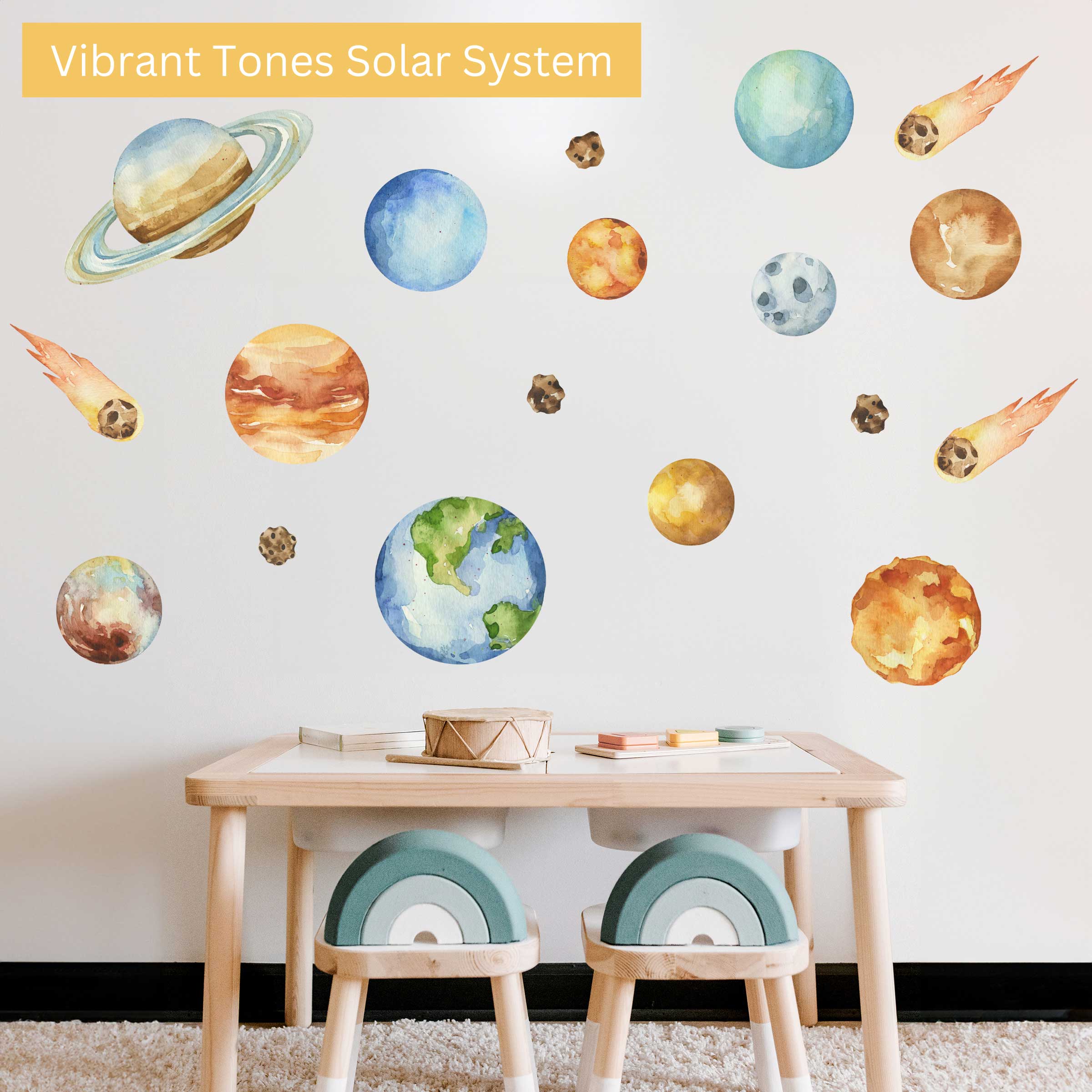 Solar System Vibrant Wall Decals – Jack Harry and Ollie