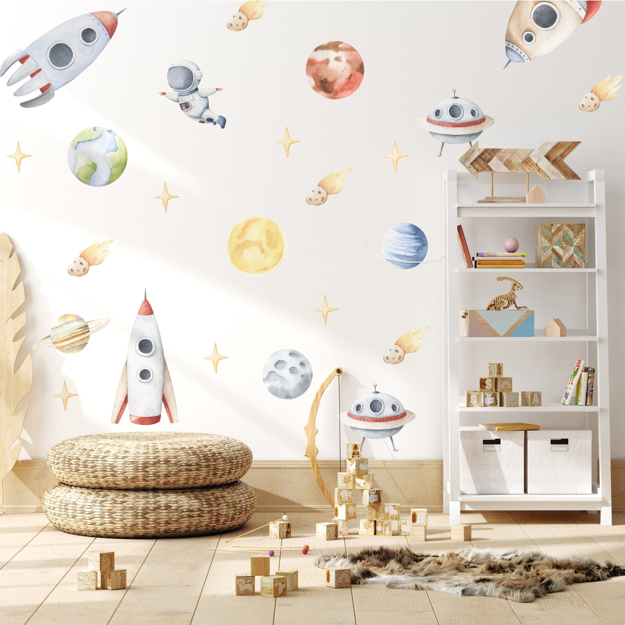 Space Adventure Wall Stickers – Jack Harry and Ollie